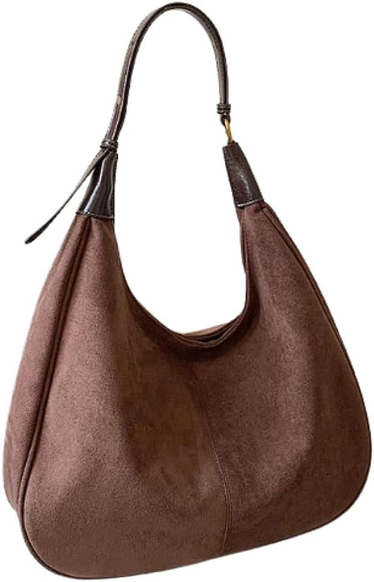 Municipal Shoulder Bag Women Suede Crescent Satchels Bag Retro ...
