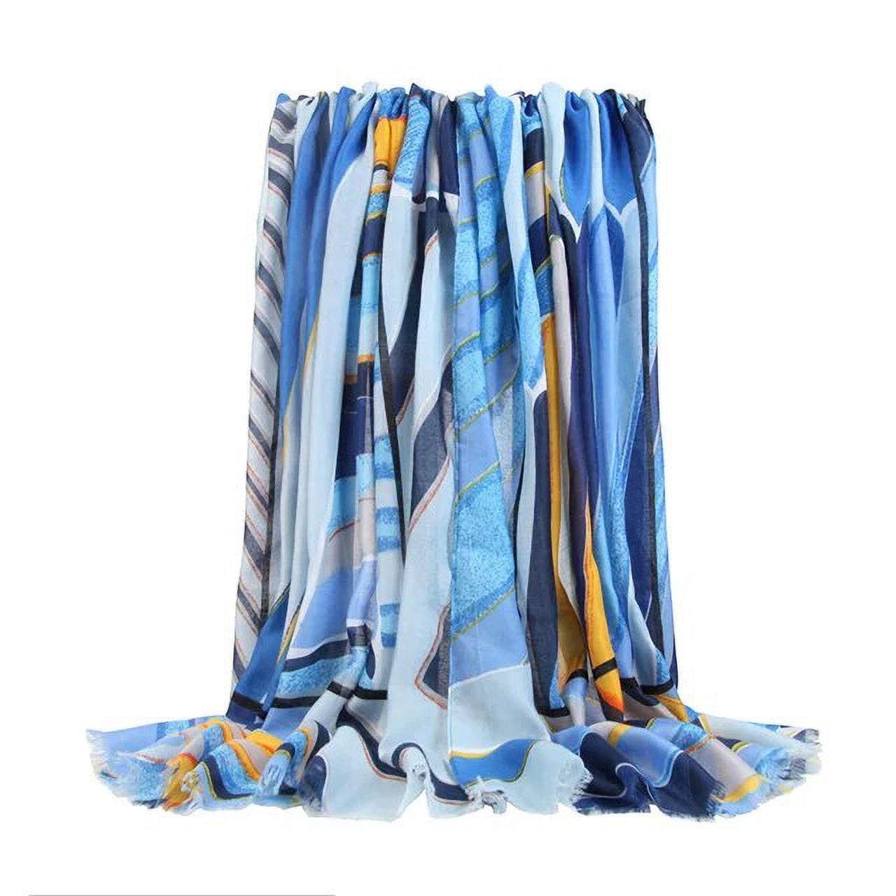 Municipal Silk Scarf Women Elegant Office Print Scarves Long Shawl Wrap ...