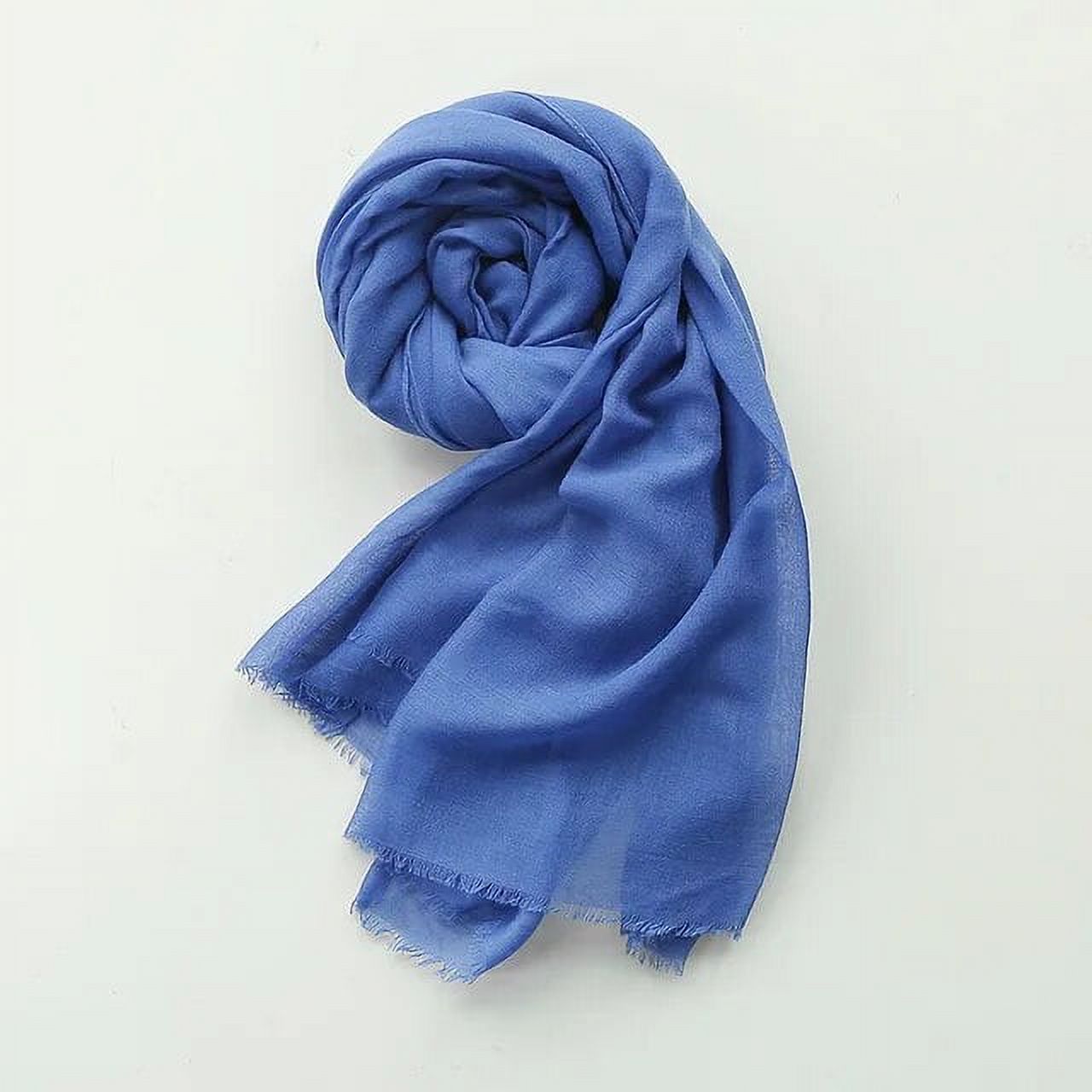 Municipal Solid Color Cotton Linen Tourism Sunscreen Warm Long Scarf ...