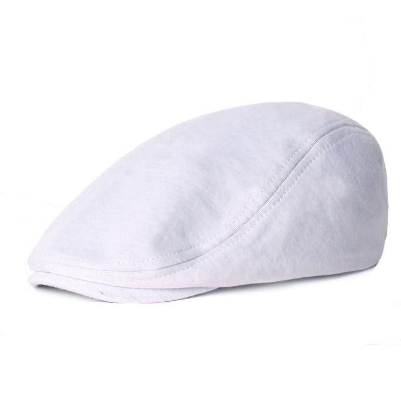 Municipal Solid Color Warm Hats Simple Felt Peaked Cap Women Mens ...