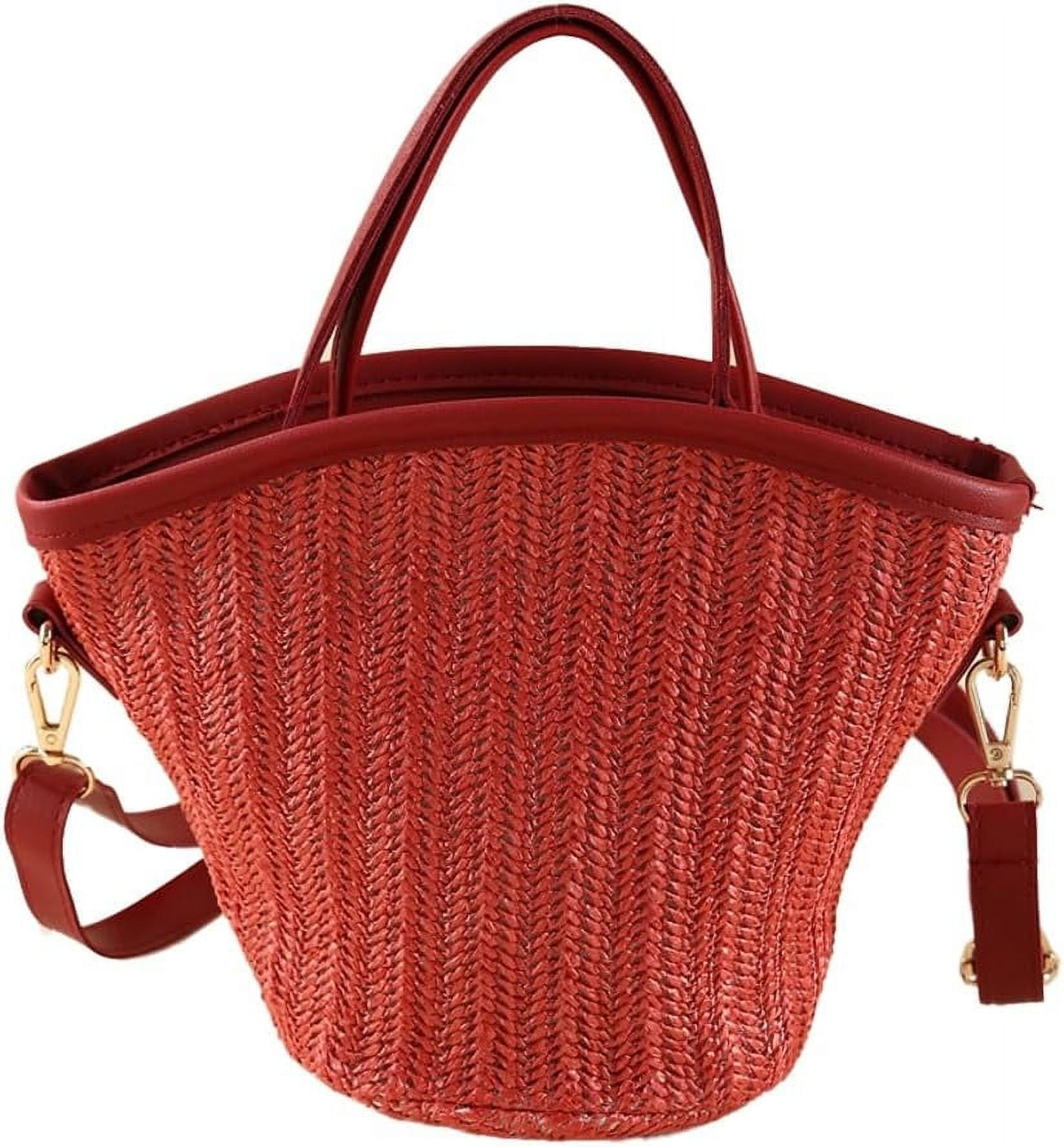 Municipal Straw Beach Bags for Women Woven Crossbody Bags Handmade Tote ...