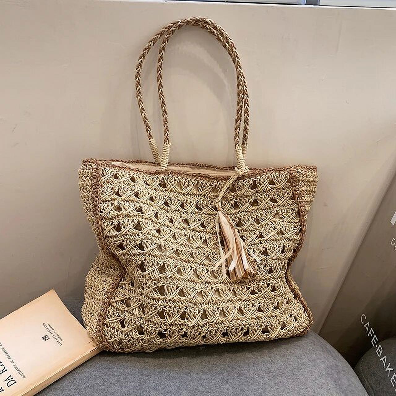 Municipal Summer Straw Bags for Women Straw Shoulder Bags Rattan Woven ...