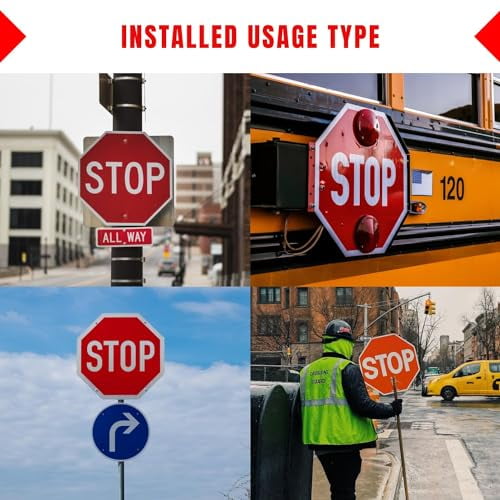 Municipal Supply and Sign Co 12 x 12 Stop Sign - Street Road Sign with ...