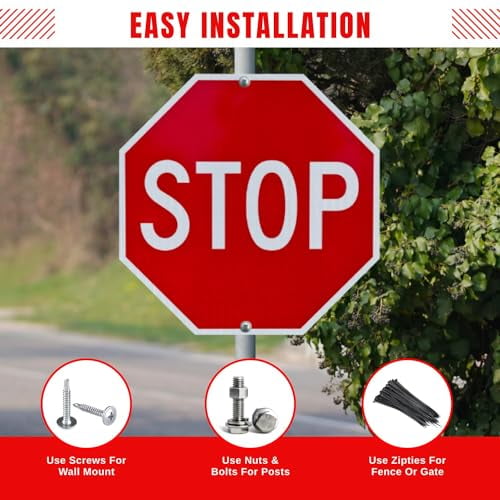 Municipal Supply and Sign Co Pack of 3 Stop Sign Street Road Sign - 18 ...