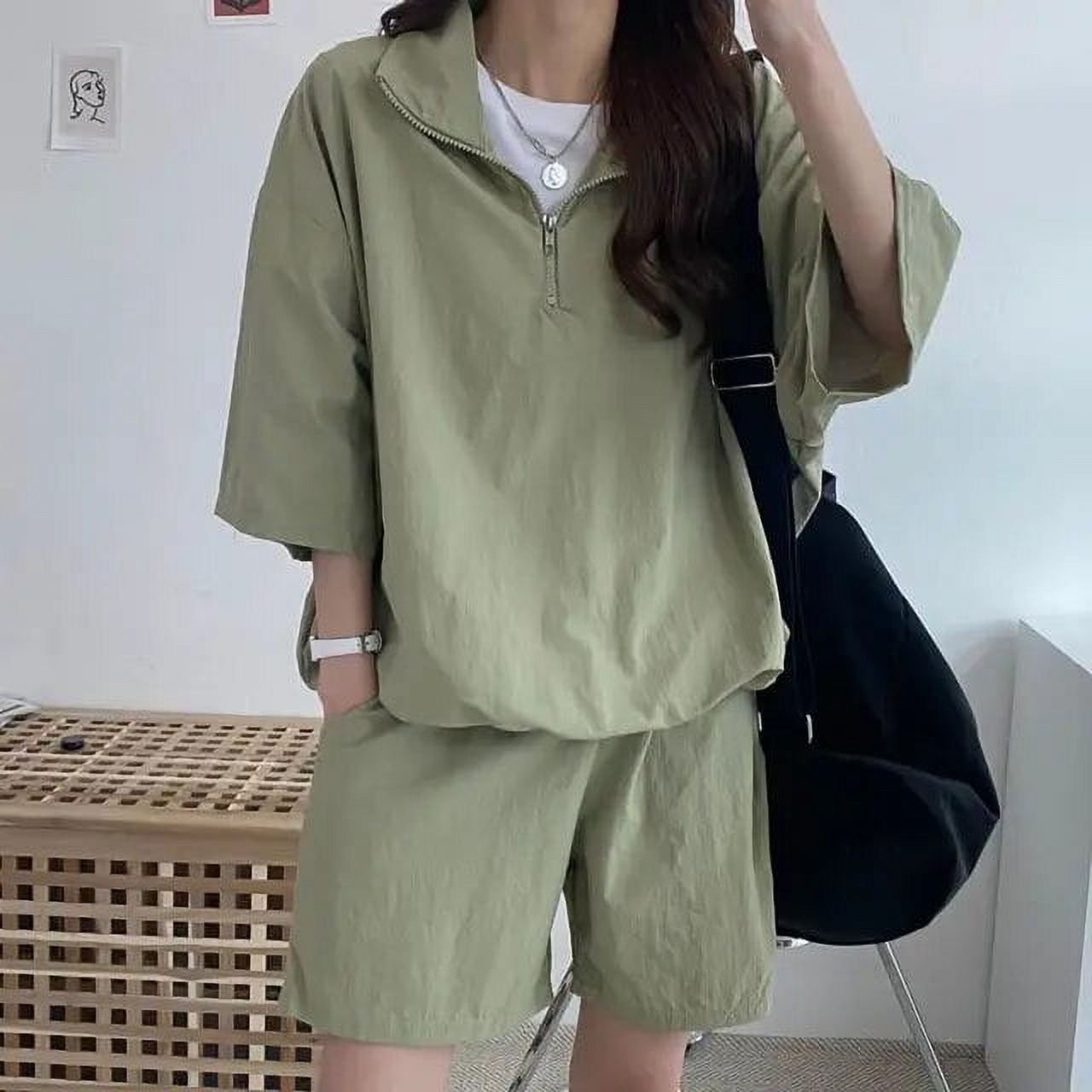 Municipal Turtleneck Sleepwear Style Women Pajamas Shorts Sets Pijama ...