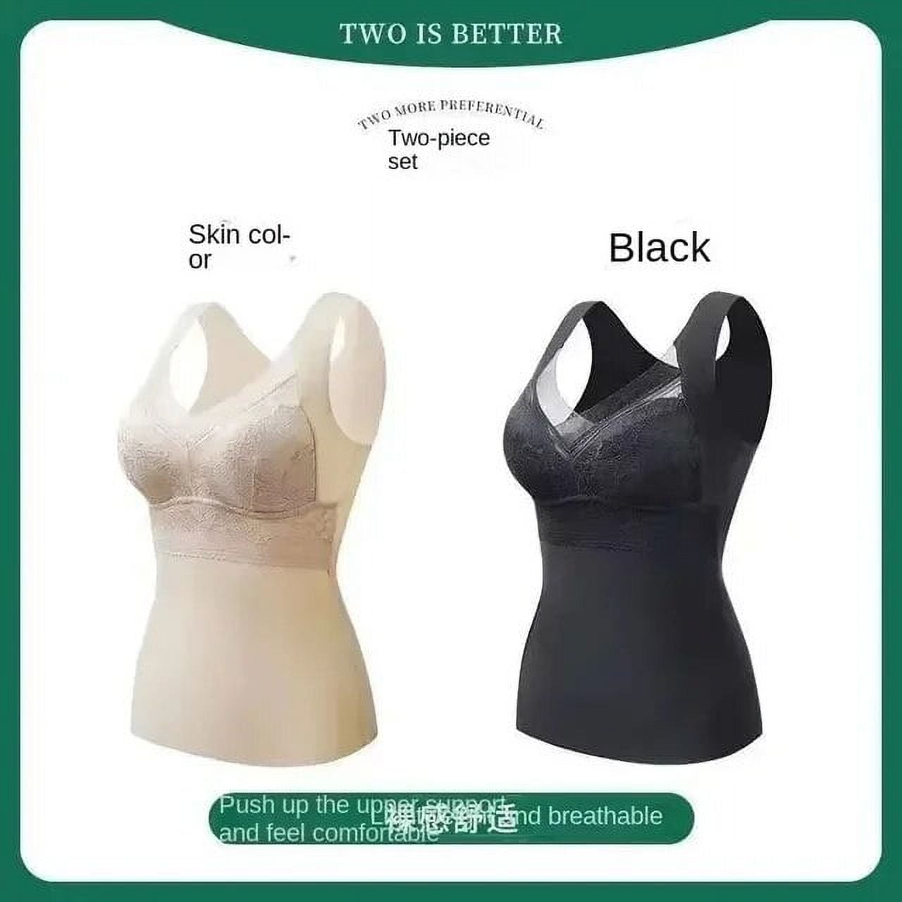 Municipal Velvet V Winter Bras Vest Cup Plussize Tank Tops Neck Women ...