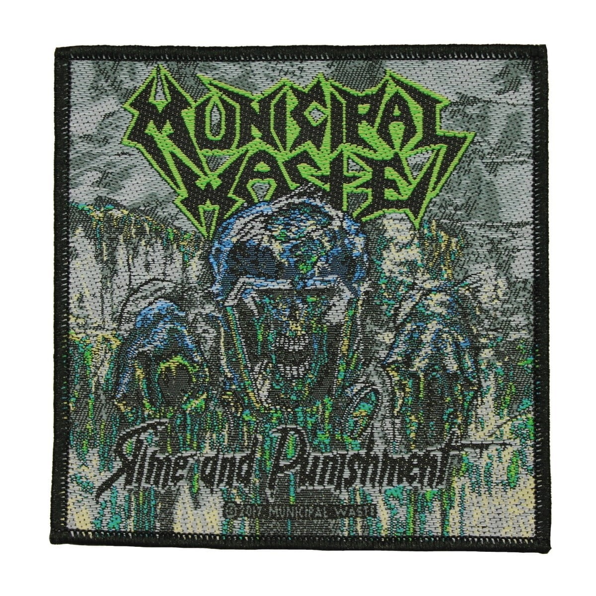 Municipal Waste Patch Slime and Punishment Band Logo new Official Woven ...
