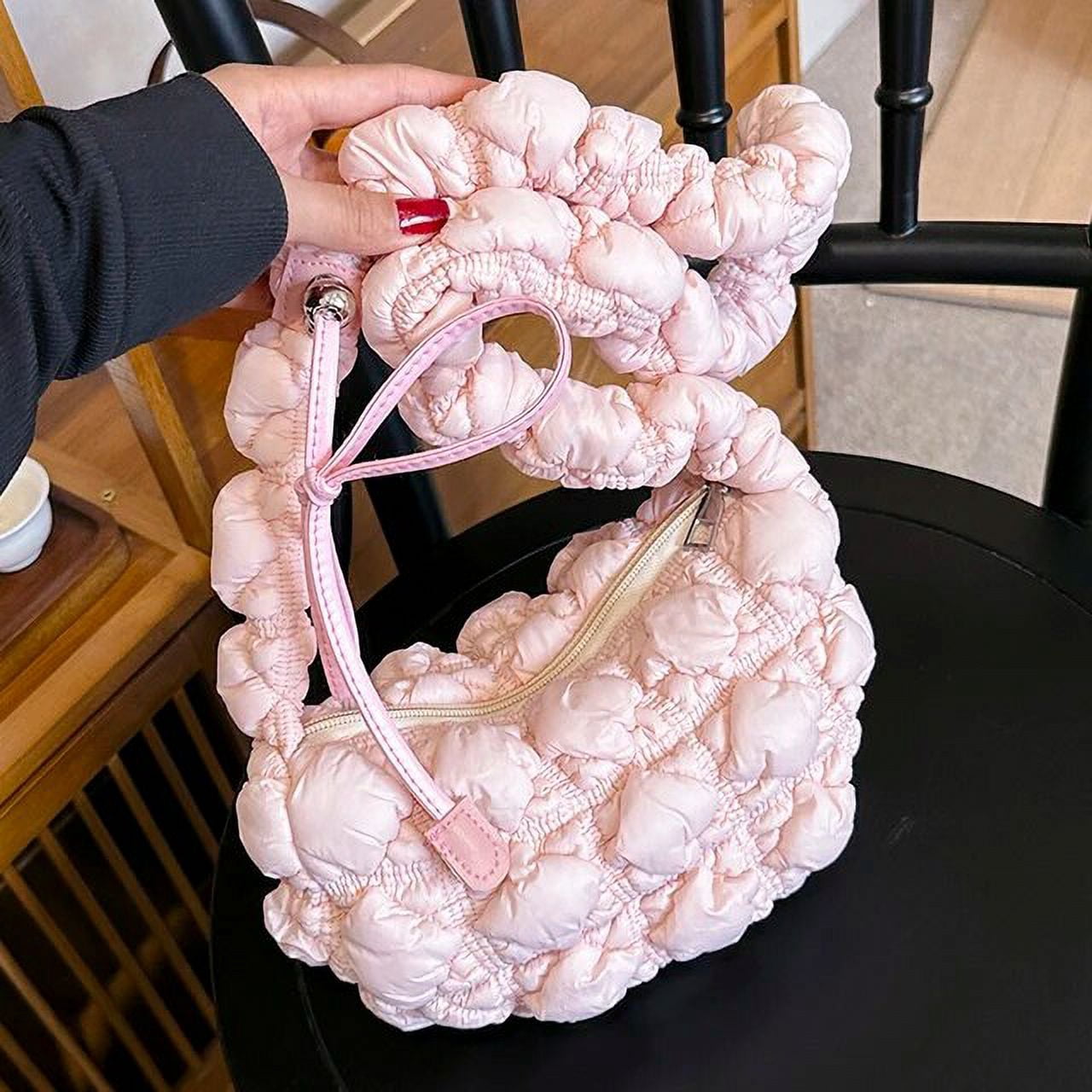 Municipal Women Bubble Cloud Bag Solid Quilted Padded Handbag Creative ...