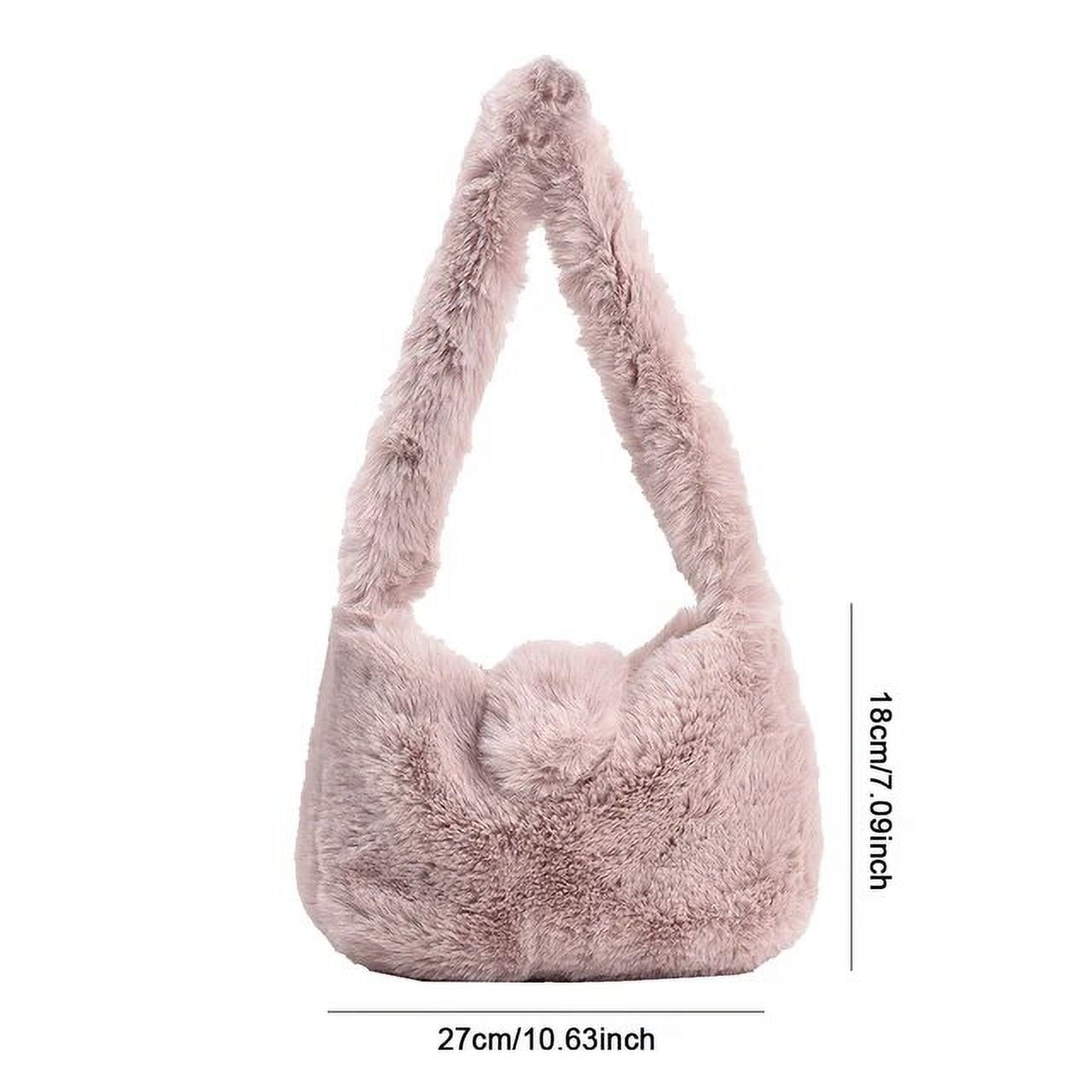 Municipal Women Fluffy Shoulder Bag Top-handle Bag Female Autumn Winter ...