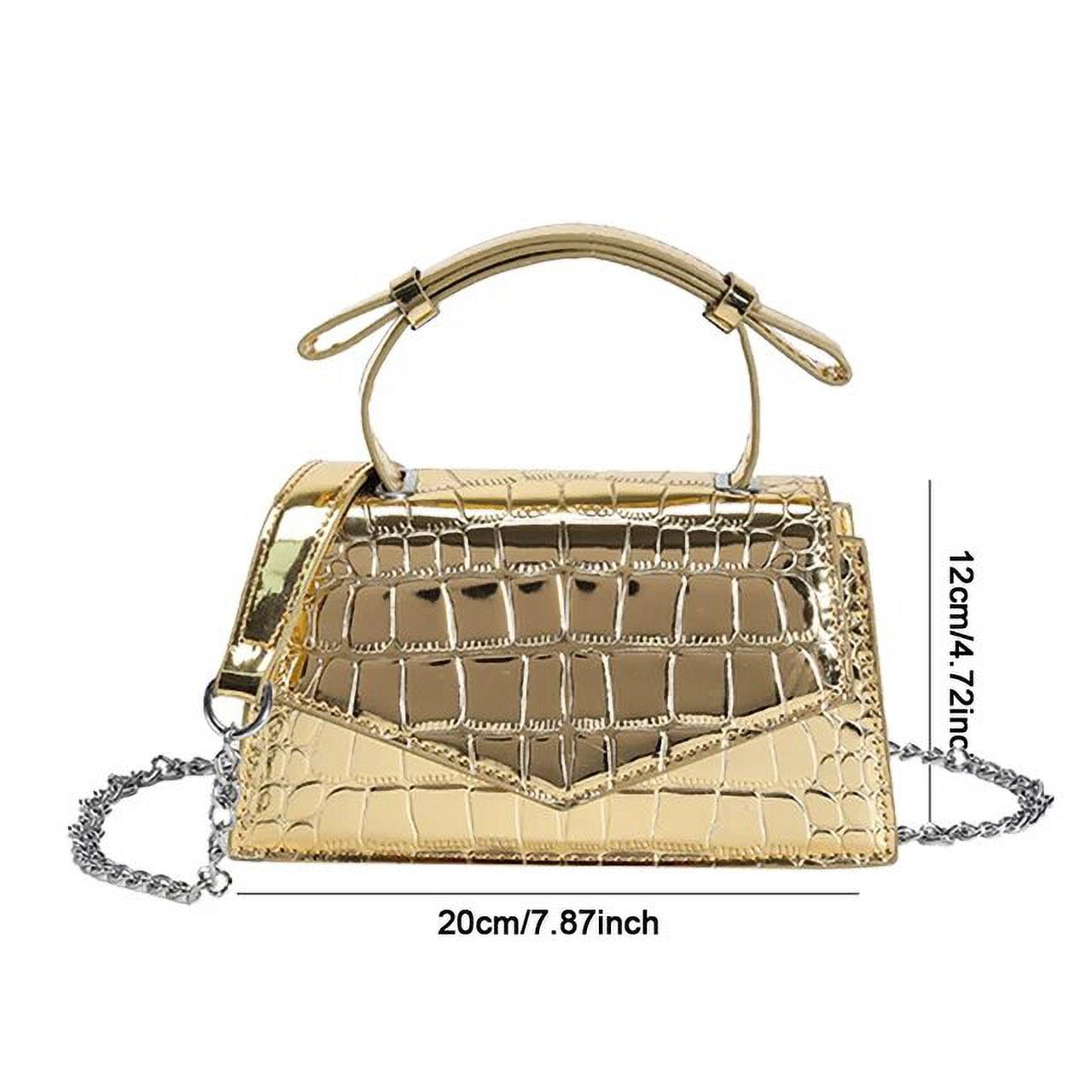 Municipal Women Leather Shoulder Bag Chic Glitter Design Tote Handbag ...
