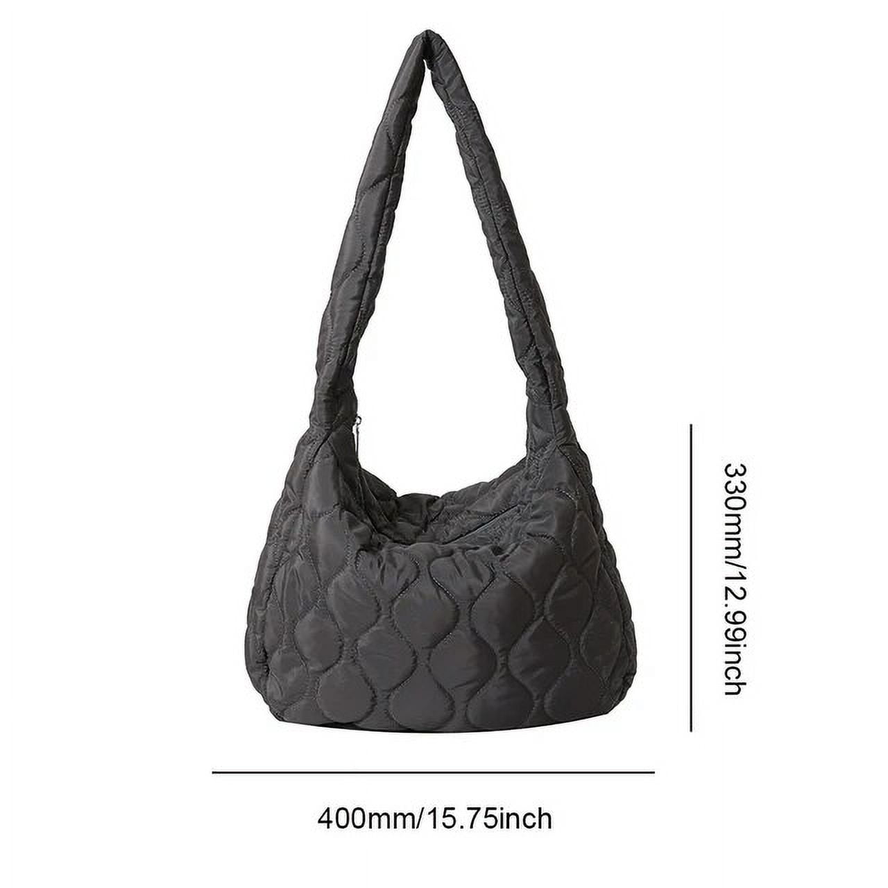 Municipal Womens Quilted Handbag Tote Bags Large Padded Shoulder Bag