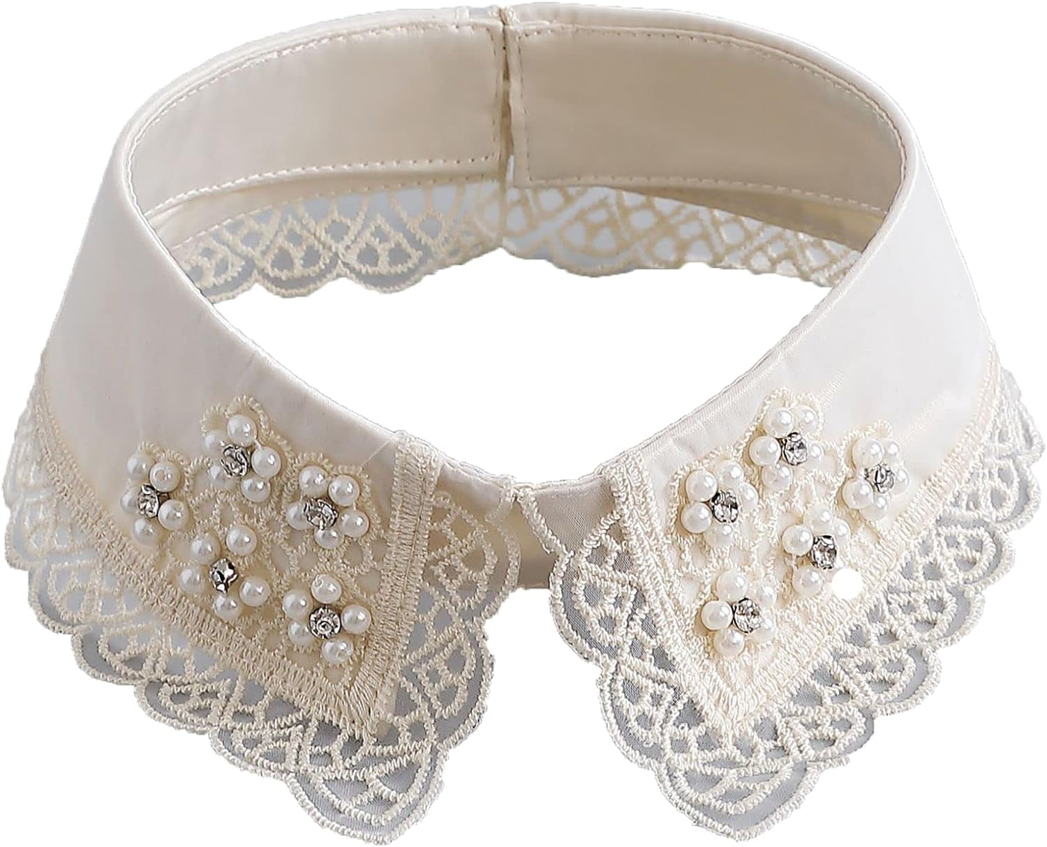 Municipal Womens Pearl Fake Collar Dickey False Collar Mock Blouse ...