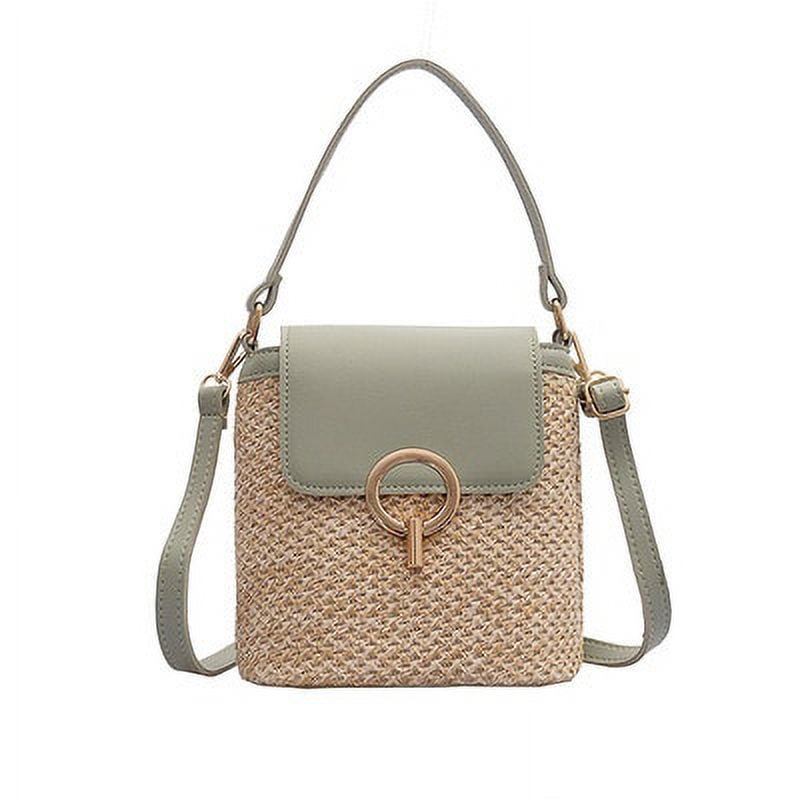 Municipal casual straw women shoulder bags rattan handbags wicker woven ...