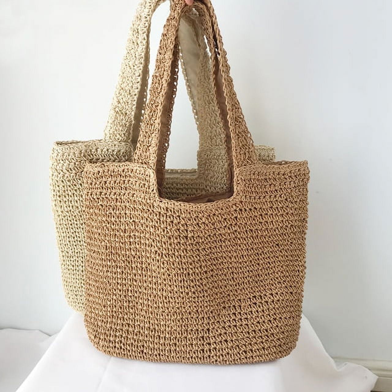 Municipal casual straw women shoulder bags rattan handbags wicker woven ...
