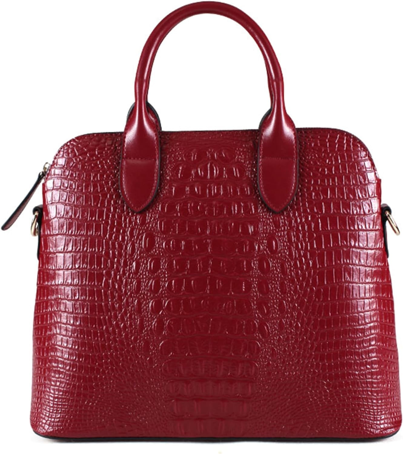 MunicipalWomen's Genuine Leather Shell Bag Fashion Crocodile Print ...