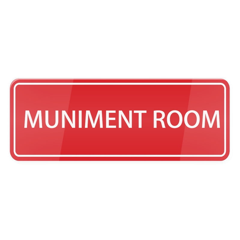 Muniment Room Sign For House (With Strong Adhesive Tape), 3" X 10 ...