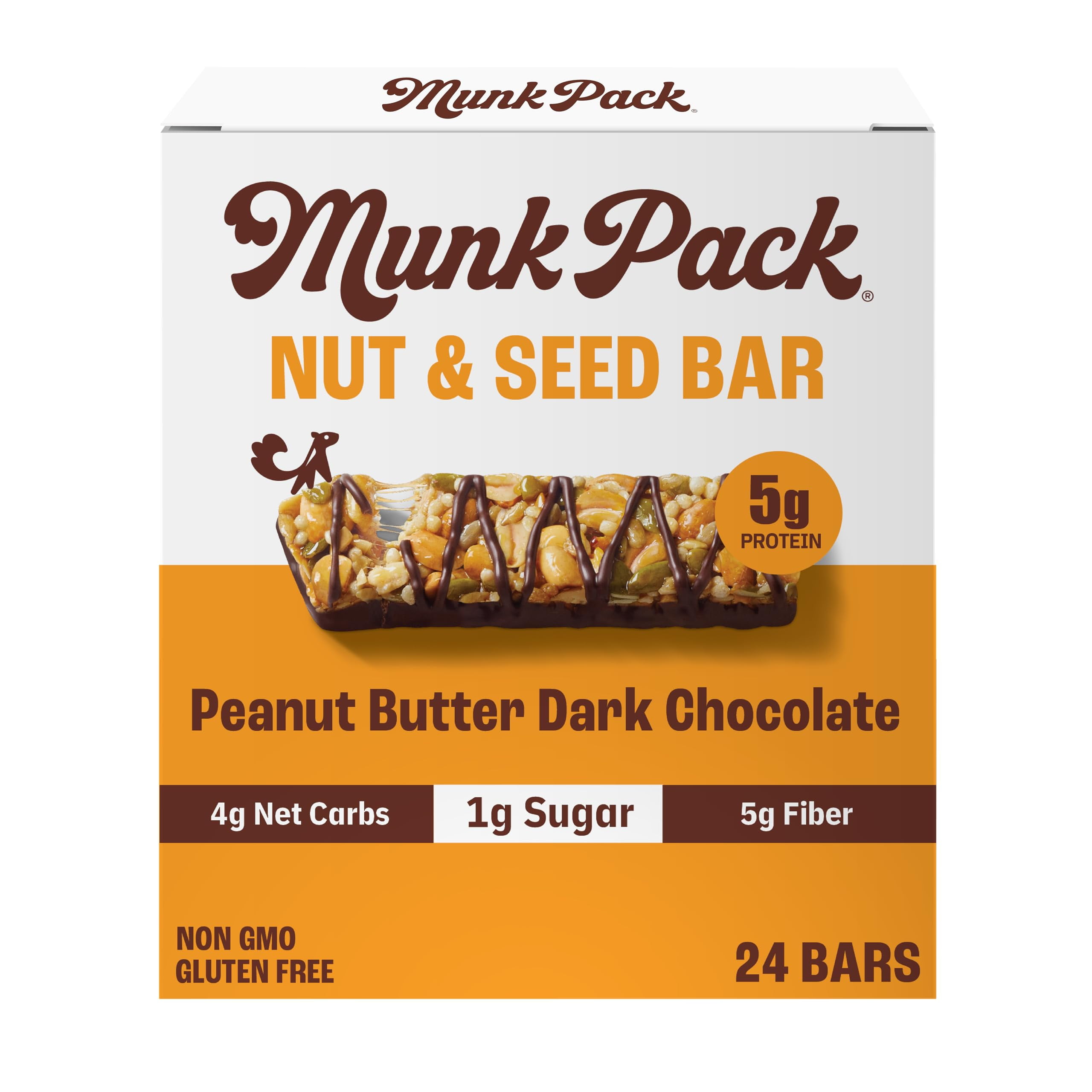 Munk Pack Nut and MFF30 Seed Snack Bars 5g Protein 1g Sugar 3g Net ...