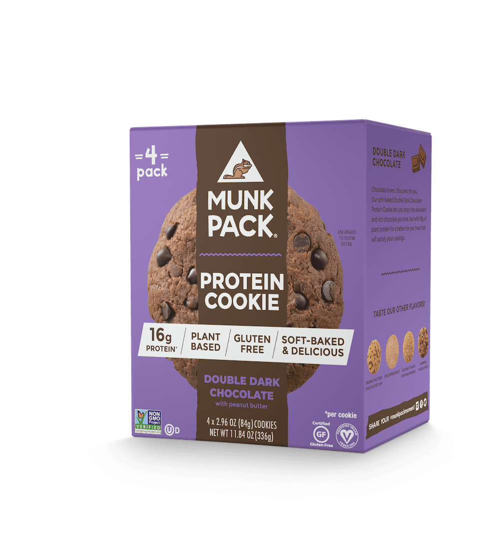 Munk Pack Protein Cookie, Double Dark Chocolate, 4 Ct. - Walmart.com
