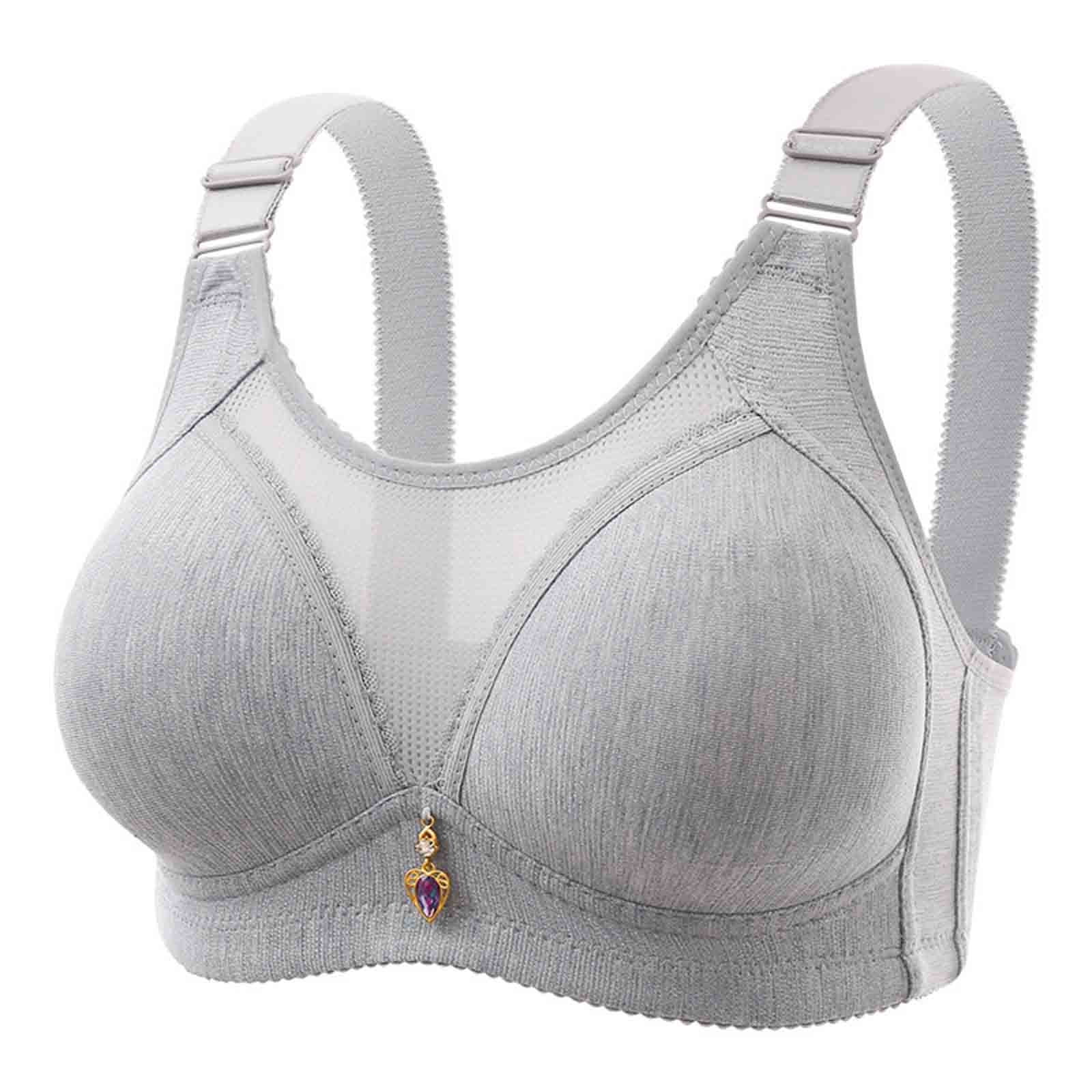 Munlar Push Up Womens Bras No Wire Blue Plus Size Full Figure Bras for ...