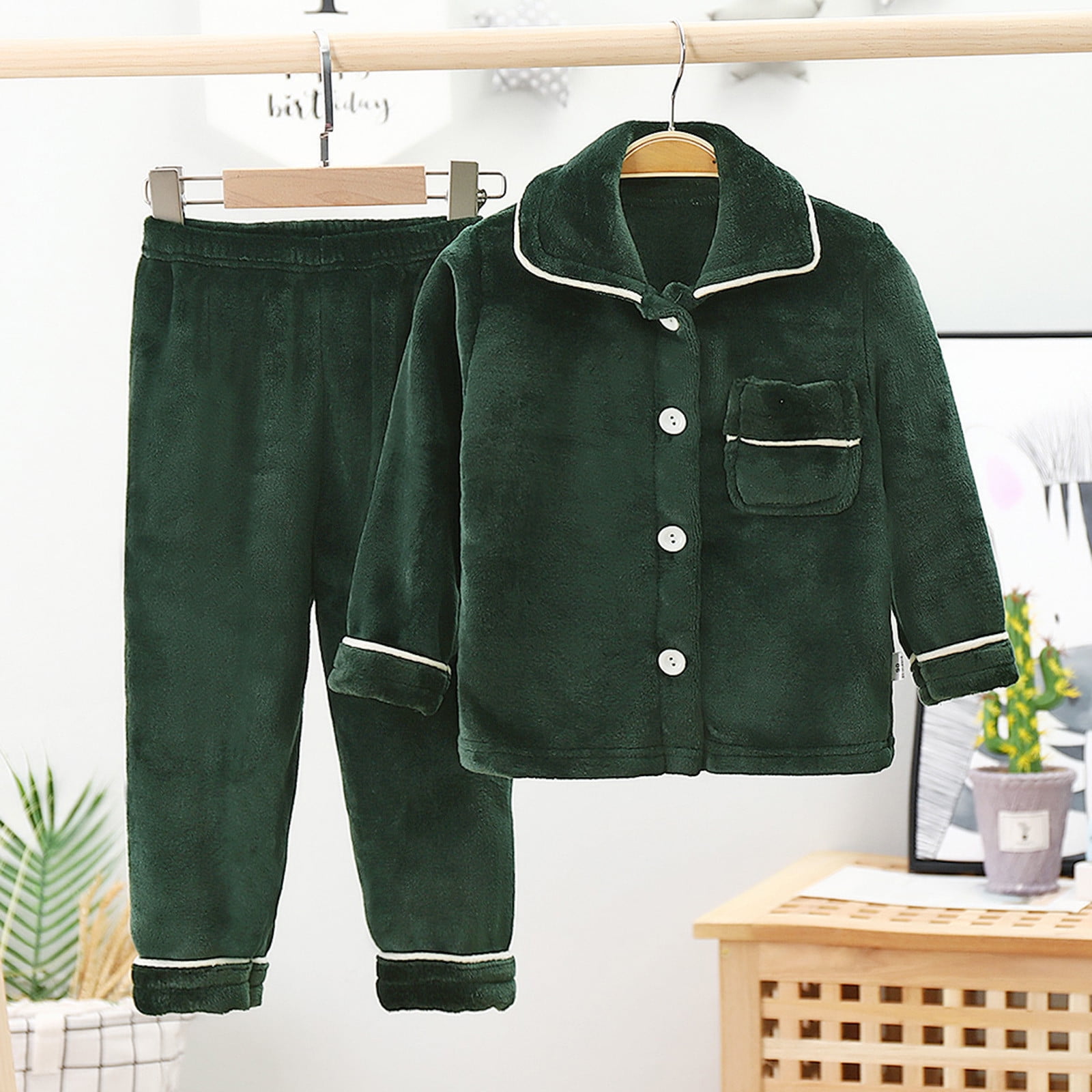 Munlar Scrub Jacket-Toddler Kids Baby Boys Girls Solid Pajamas Winter ...