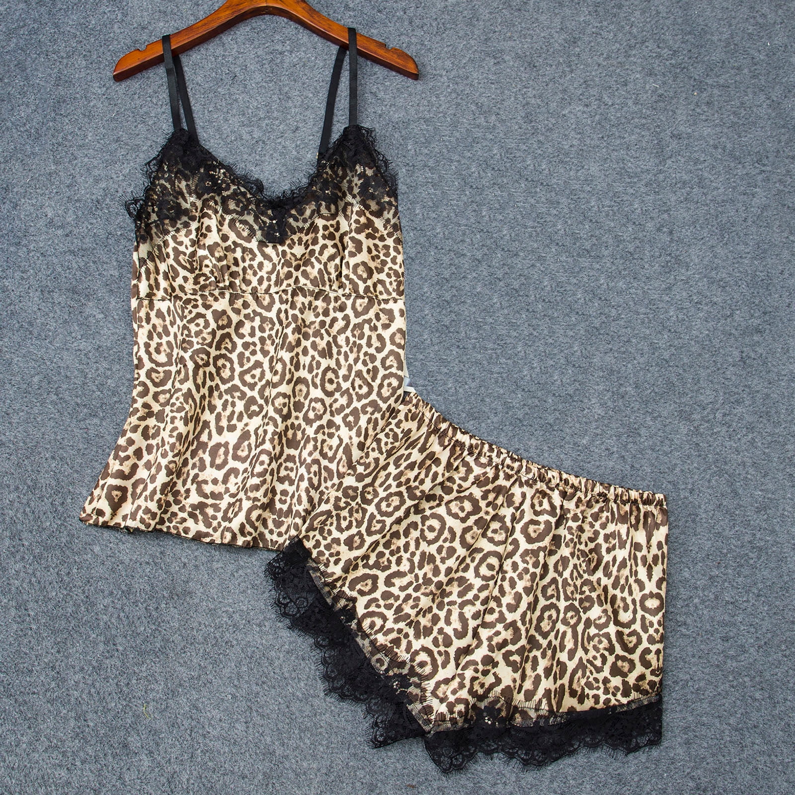 Munlar Women's 2 Pieces Cami Dress and Shorts Sexy Lace Loungewear ...