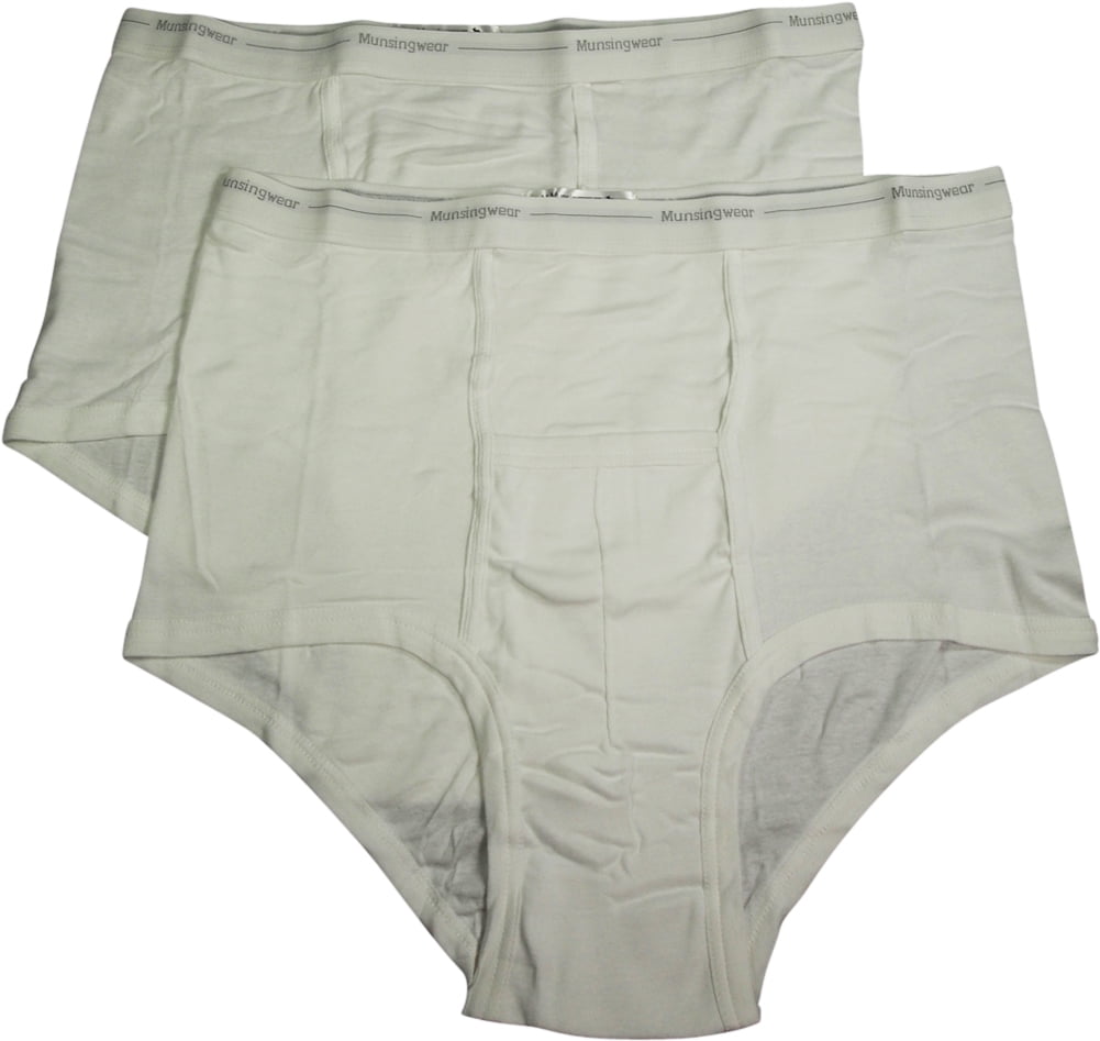 Munsingwear - Big Mens (Pack of 2) Full Rise Briefs 21190-44 (WHITE ...