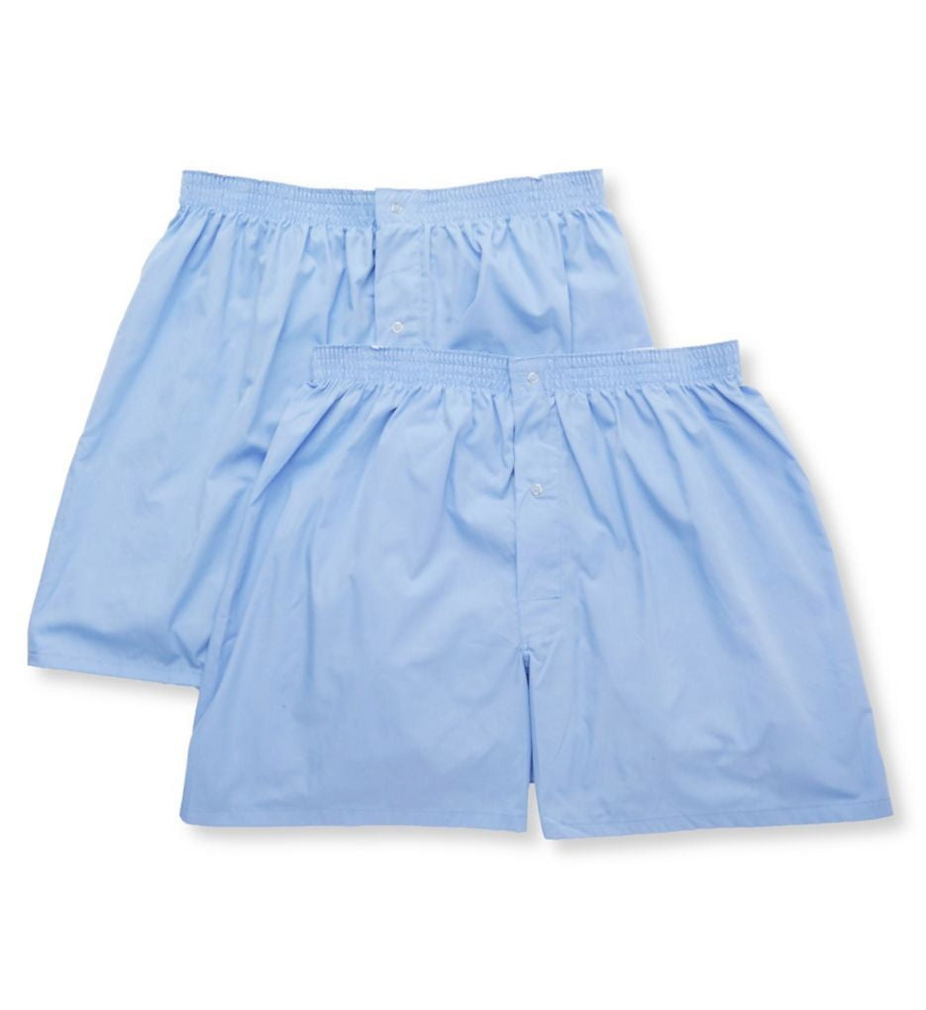 Men's Munsingwear KNOMW580 Cotton Woven Solid Button Fly Grip Boxer - 2 ...