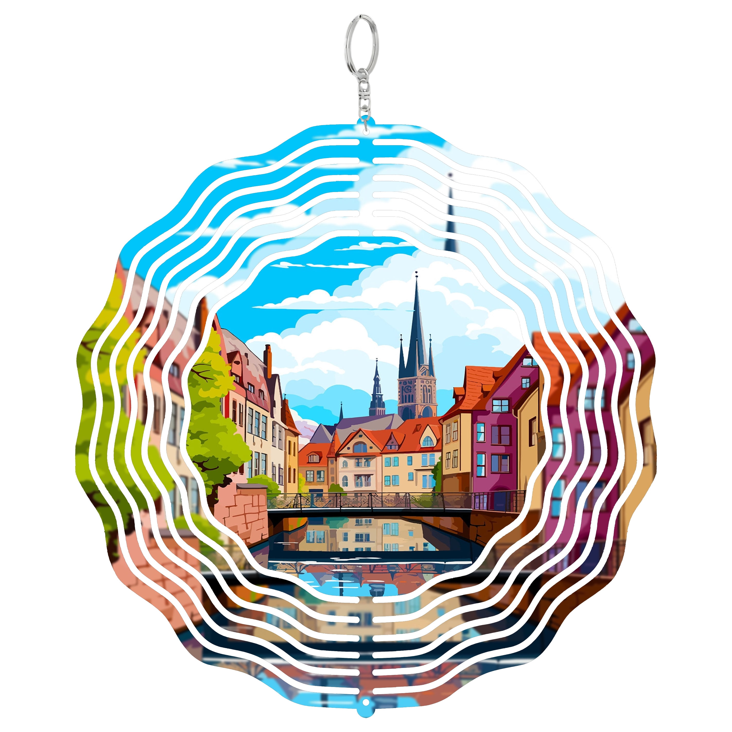 Munster Germany City 3D Wind Spinner Kinetic Hanging Outdoor Decor ...