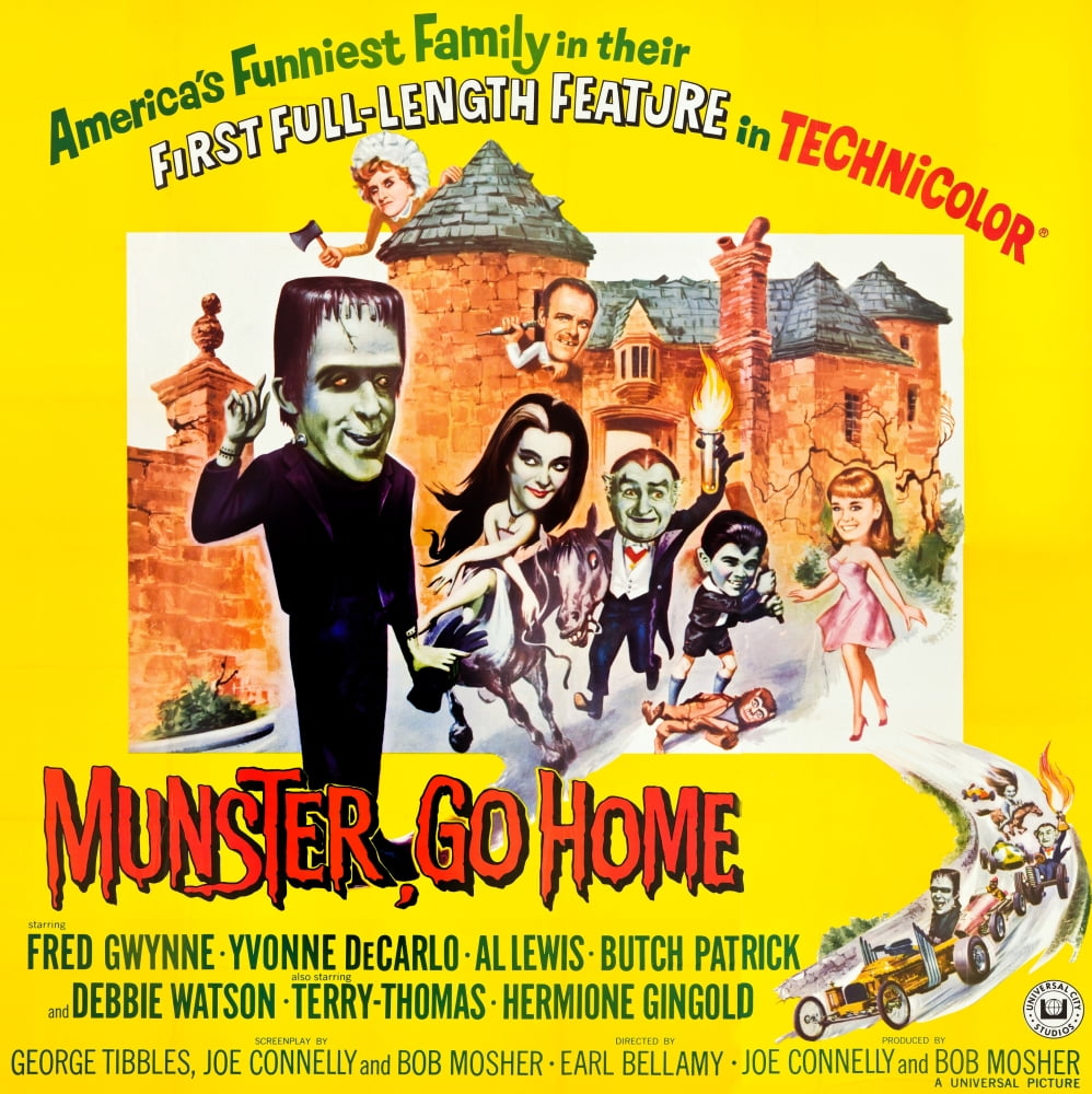 Munster Go Home L-R: Fred Gwynne Hermione Gingold Terry Thomas Yvonne ...