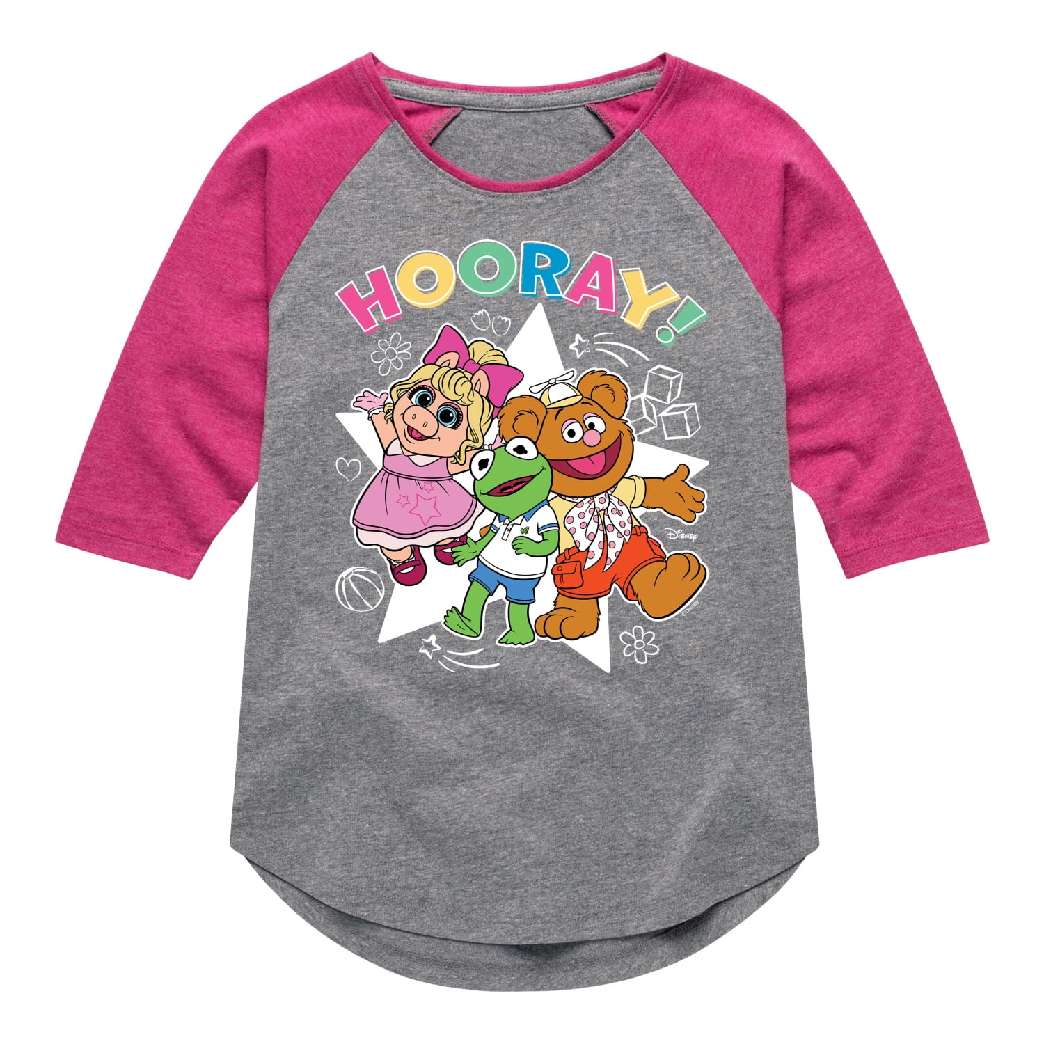 Muppet Babbies - Hooray - Toddler & Youth Girls Raglan Graphic T-Shirt ...