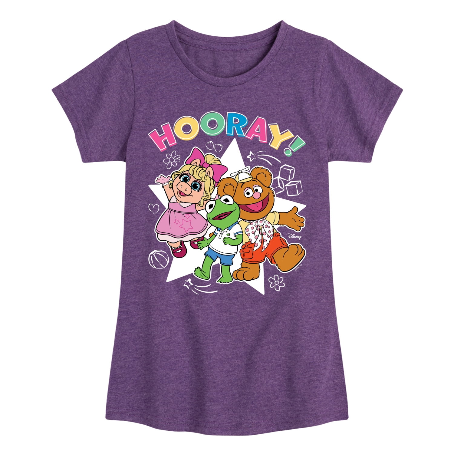 Muppet Babies - Hooray - Toddler & Youth Girls Short Sleeve Graphic T ...