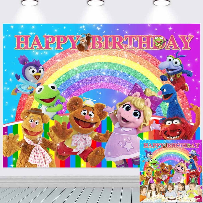 Muppet Babies Birthday Banner Backdrop Background Party Supplies ...
