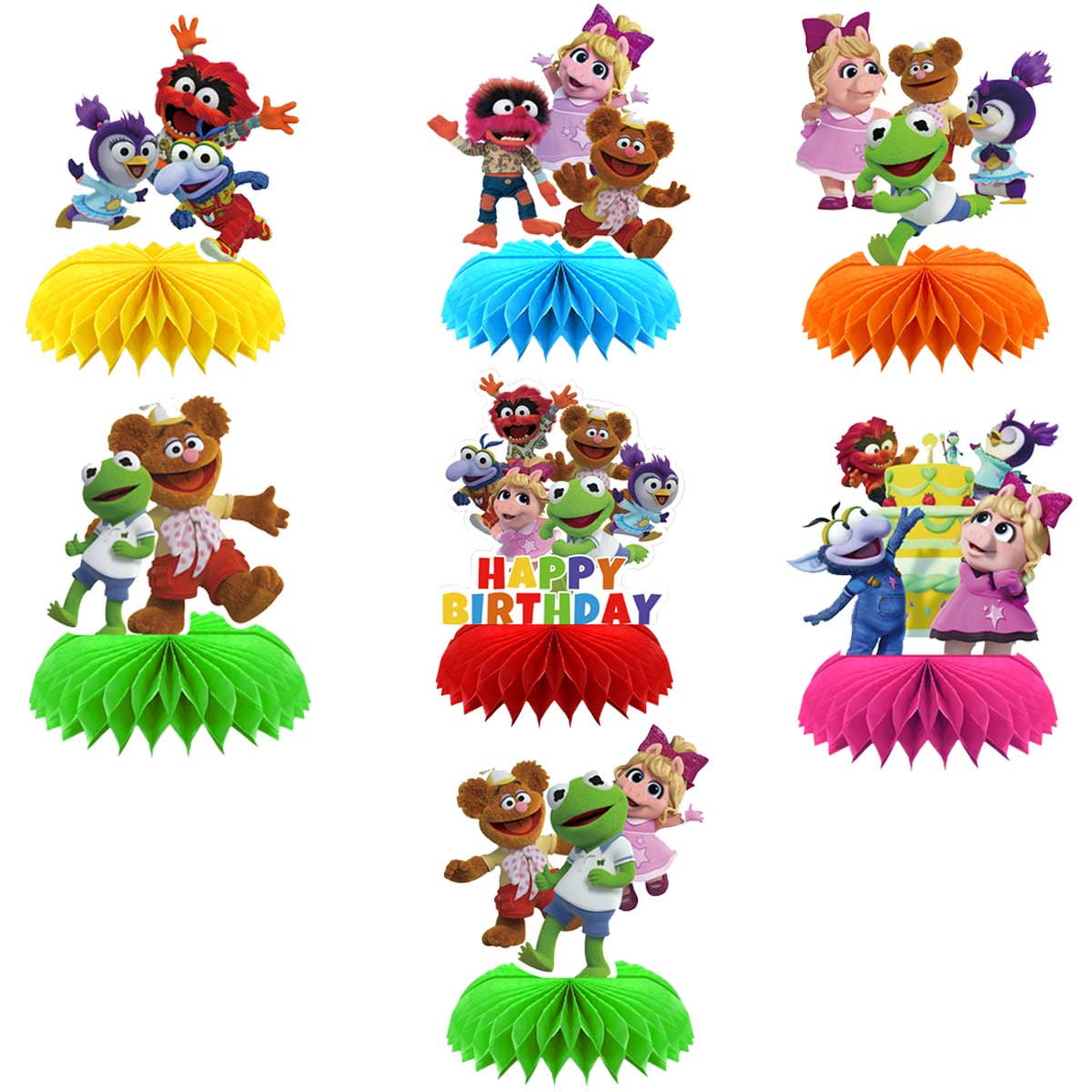 Muppet Babies Honeycomb Centerpieces Table Toppers Decorations for ...