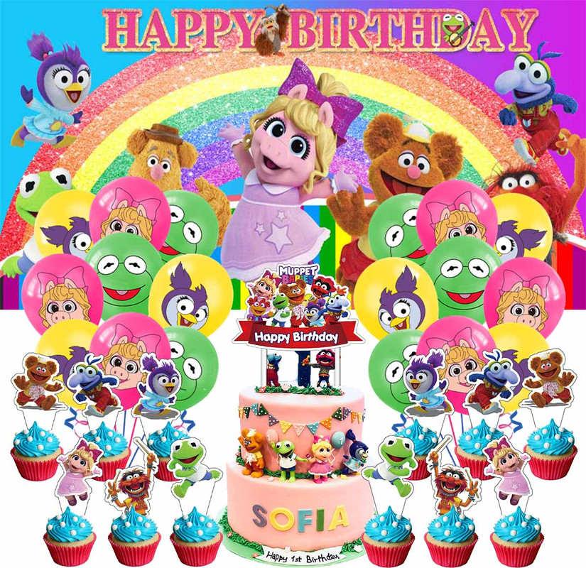 Muppet Babies Latex Balloons Set Party Supplies Banner Backdrop ...