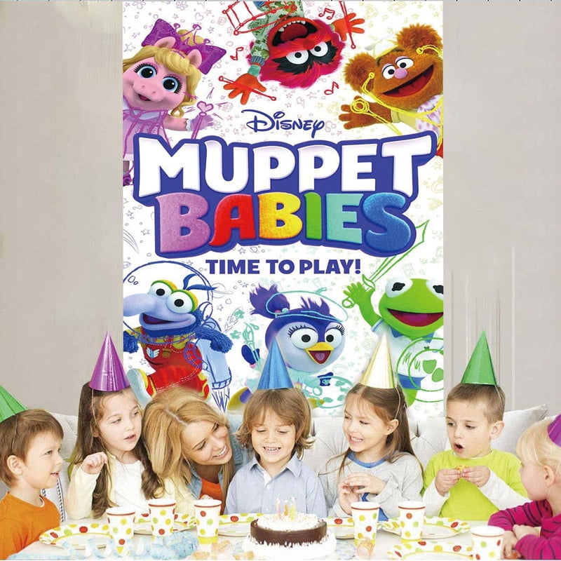 Muppet Babies Party Supplies Background Backdrop Taspestry Banner ...