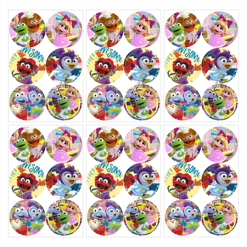 Muppet Babies Stickers Party Favors Labels Birthday Thank You Themed ...
