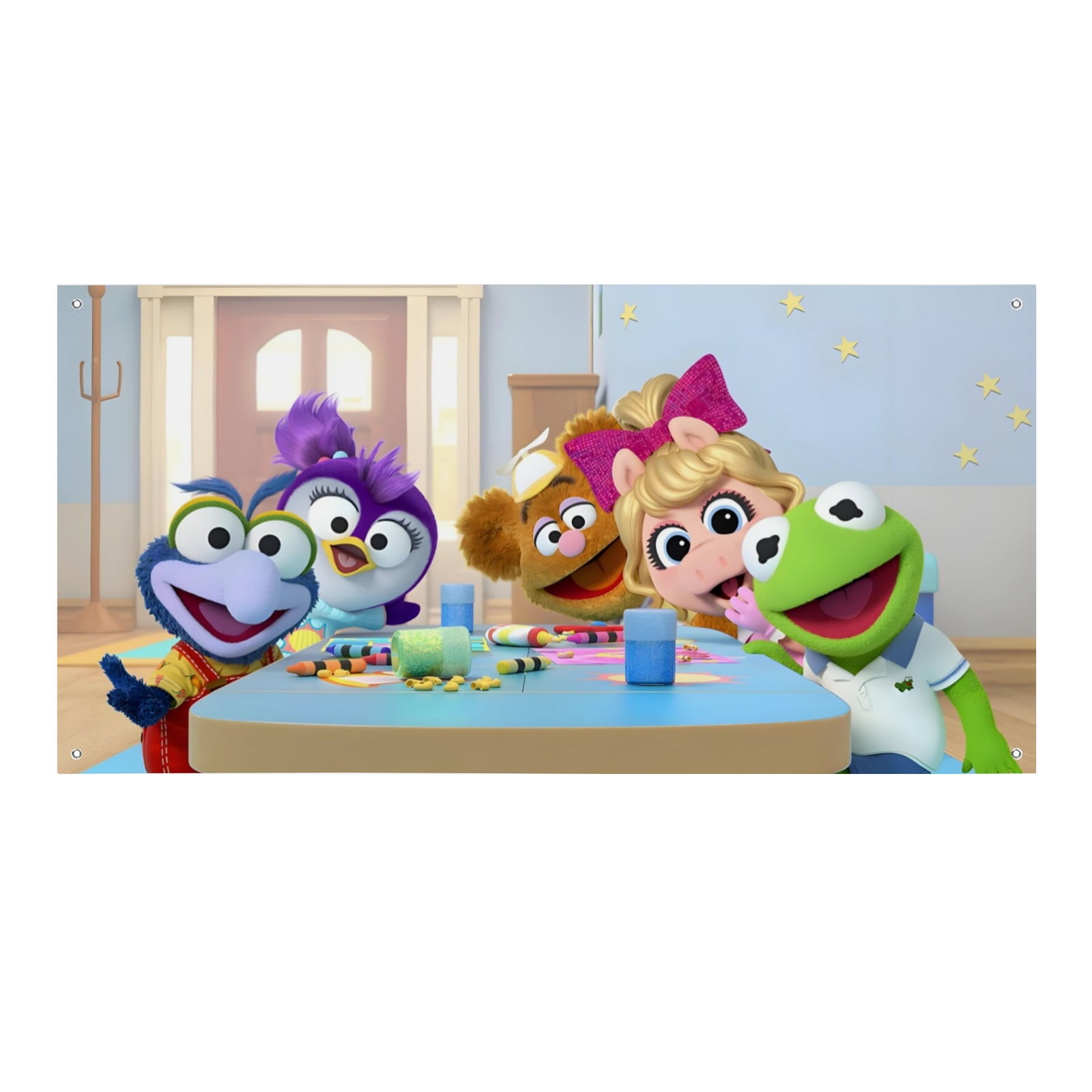 Muppet Babies-Theme Backdrops Banner Birthday Party Decor Supplies ...