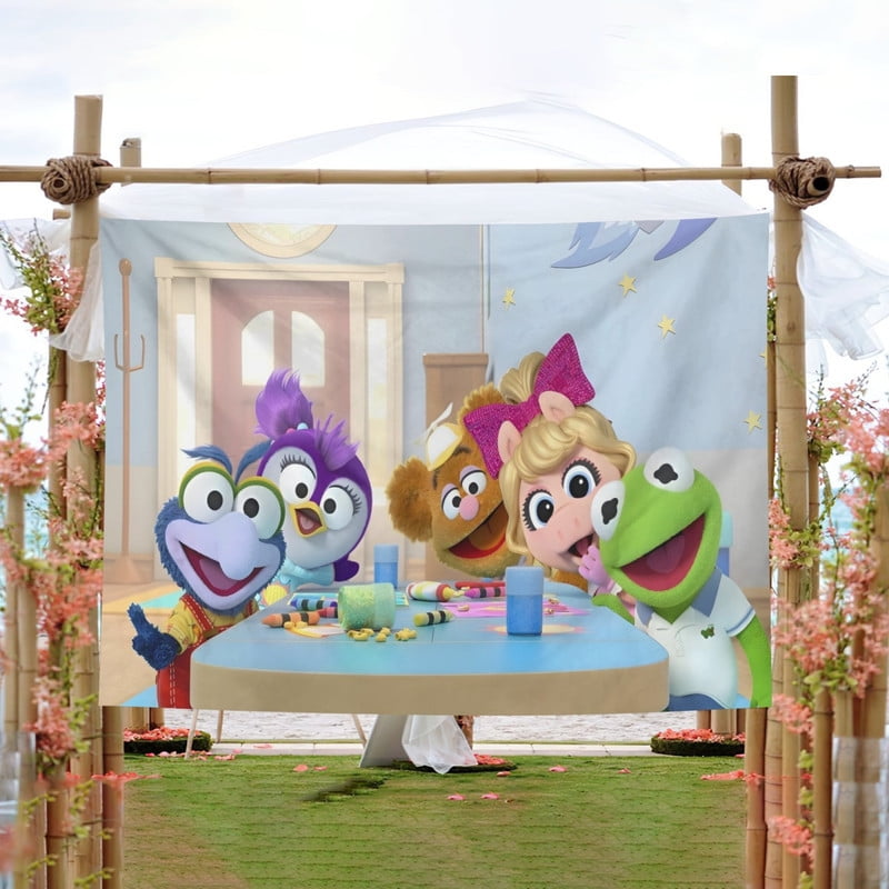 Muppet Babies pattern wall hanging 50*60 inches high-quality peach skin ...