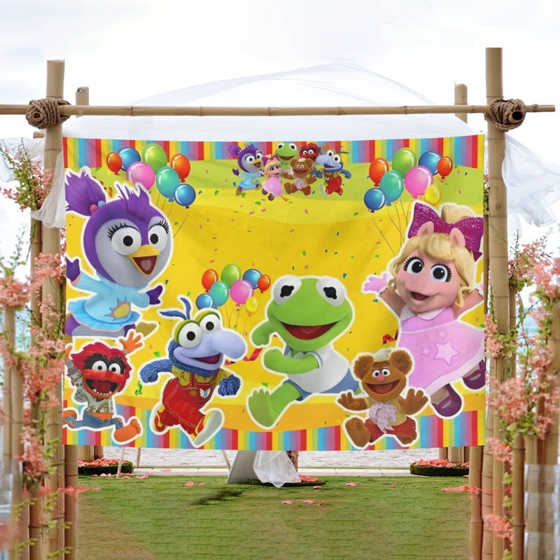 Muppet Babies pattern wall hanging 50*60 inches high-quality peach skin ...