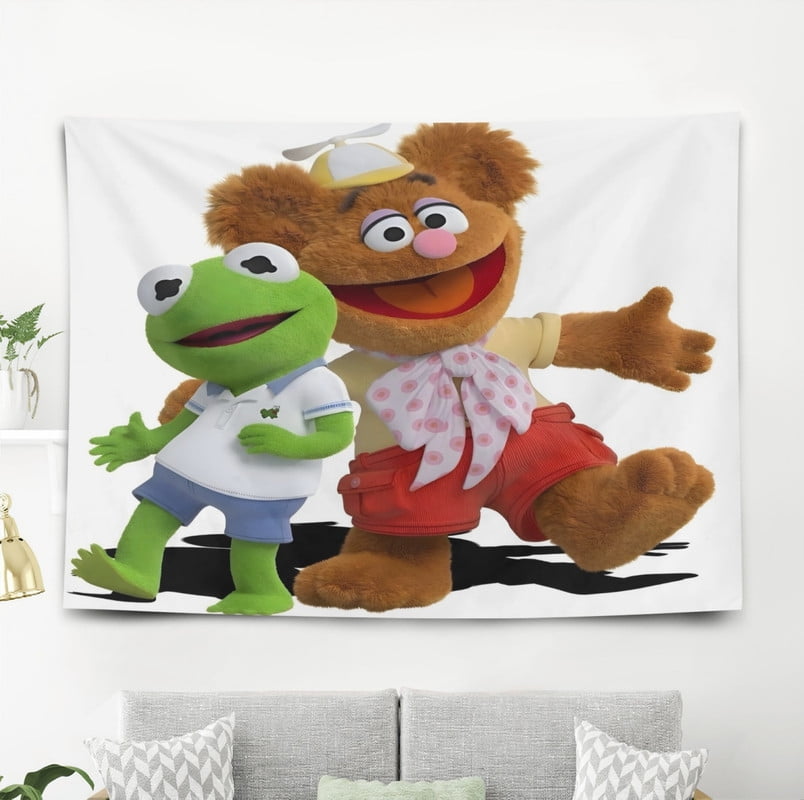 Muppet Babies pattern wall hanging 50*60 inches high-quality peach skin ...
