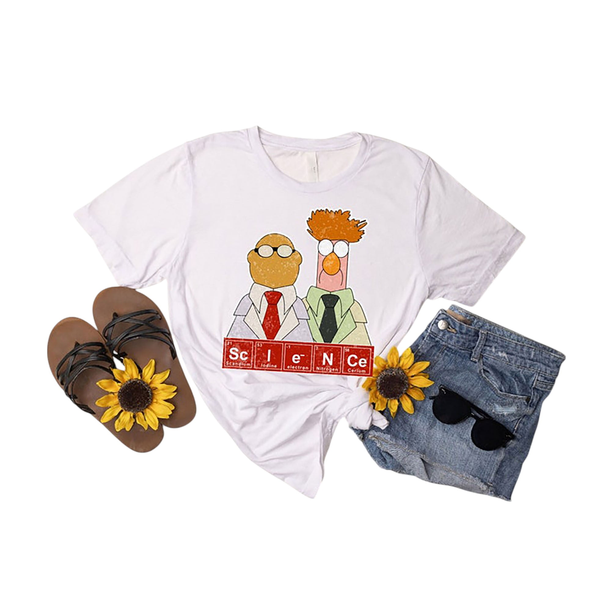 Muppet Science Lab Bunsen Beaker Retro Unisex Classic 2D T-Shirt ...