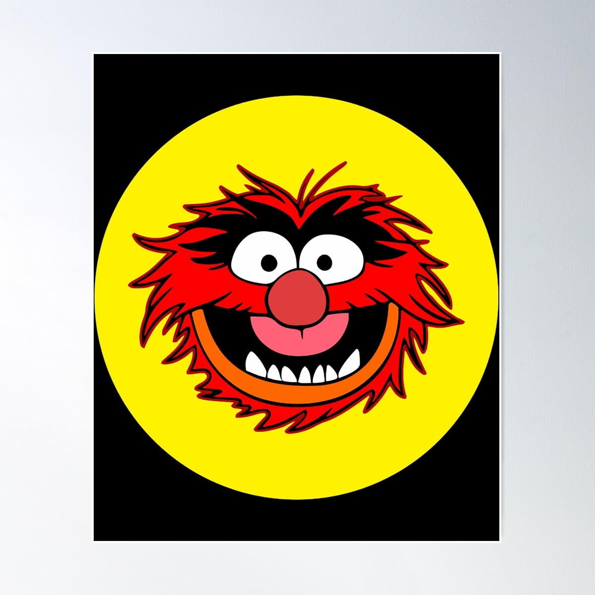Muppets Animal Emotional Support Animal Drummer Poster Wall Art, Modern ...