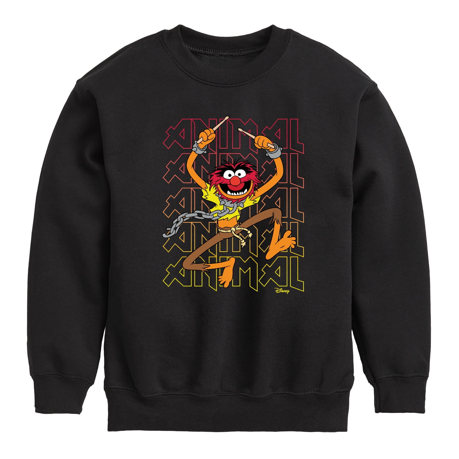 Muppets - Animal Stacked - Toddler And Youth Crewneck Fleece Sweatshirt ...
