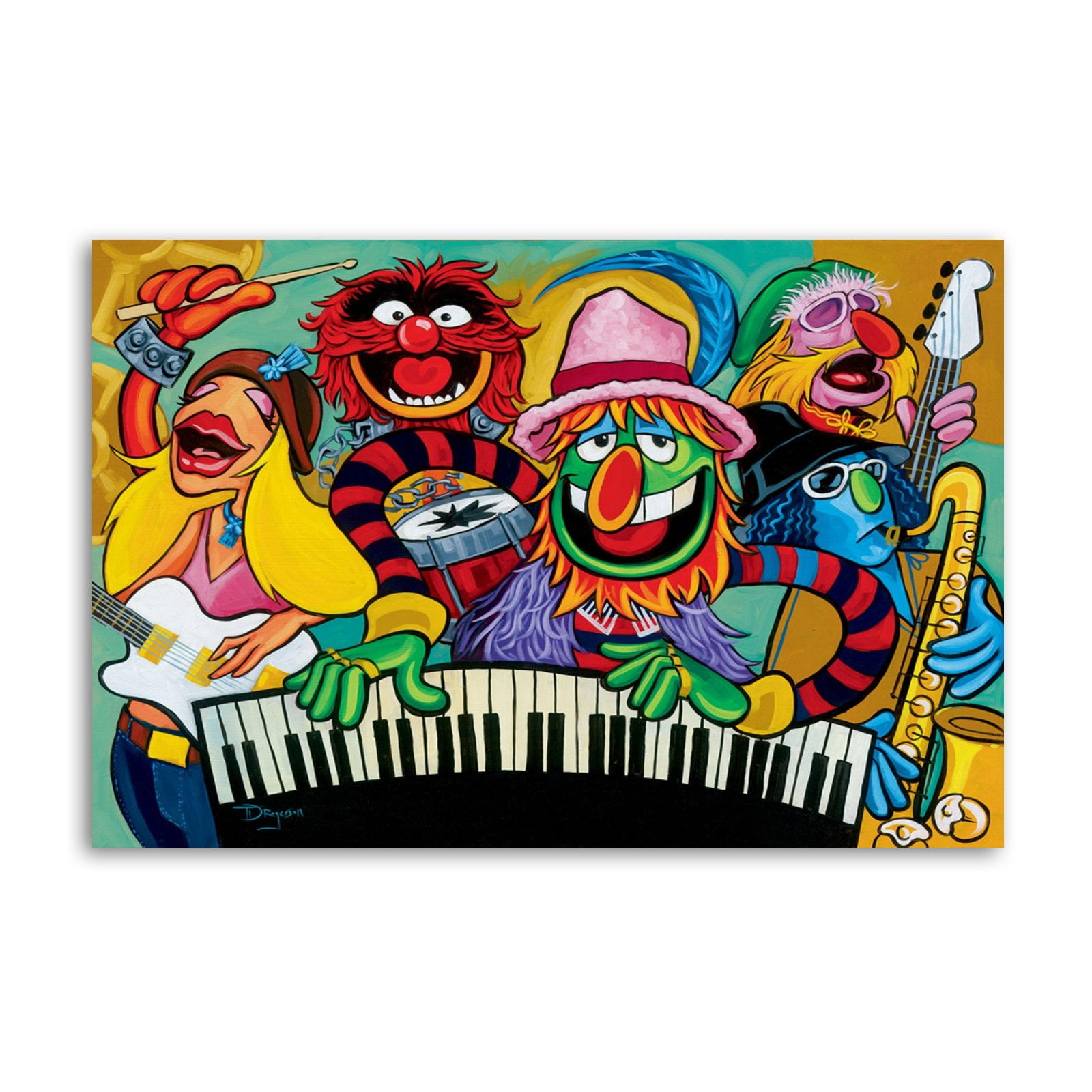 Muppets Dr Teeth And The Electric Artworks Canvas Poster Room Aesthetic ...