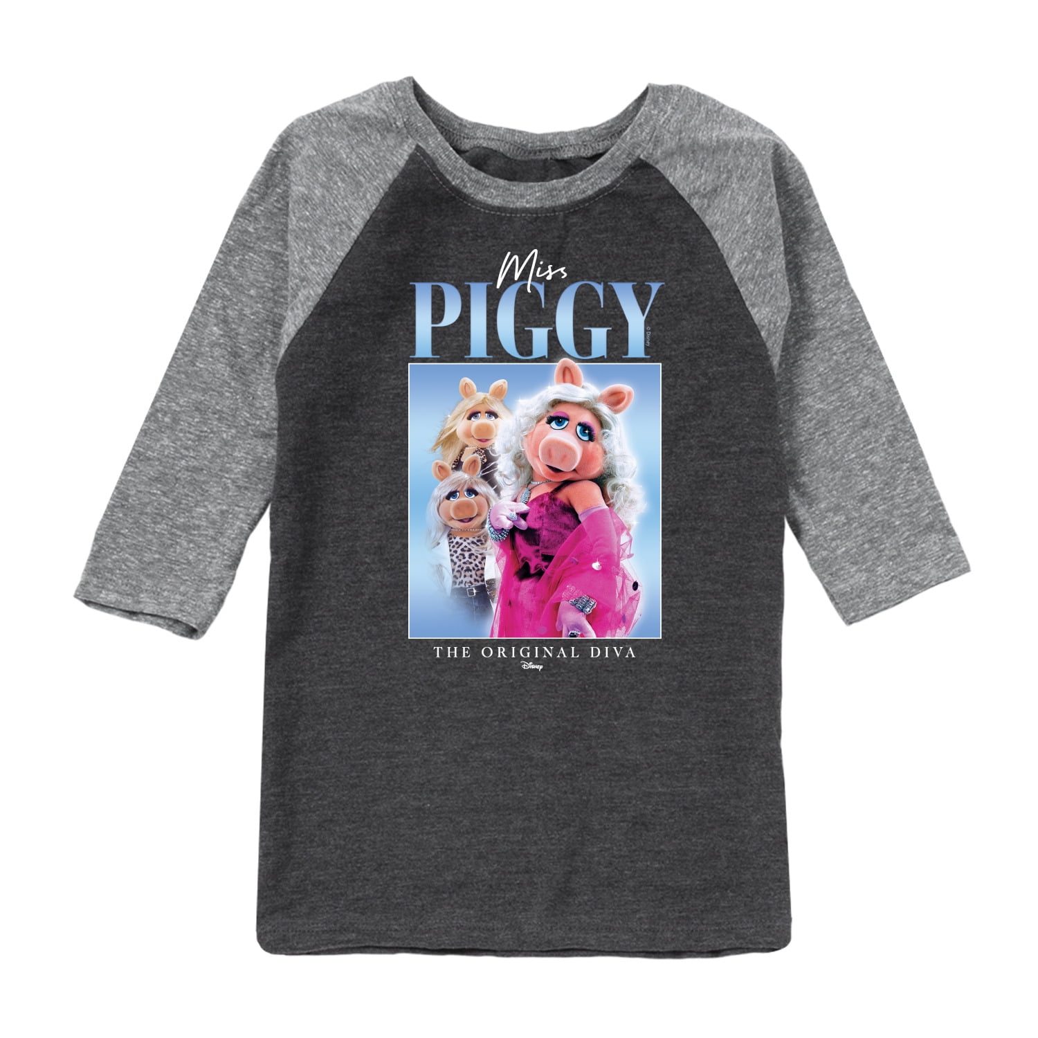 Muppets - Miss Piggy Original Diva - Toddler And Youth Raglan Graphic T ...