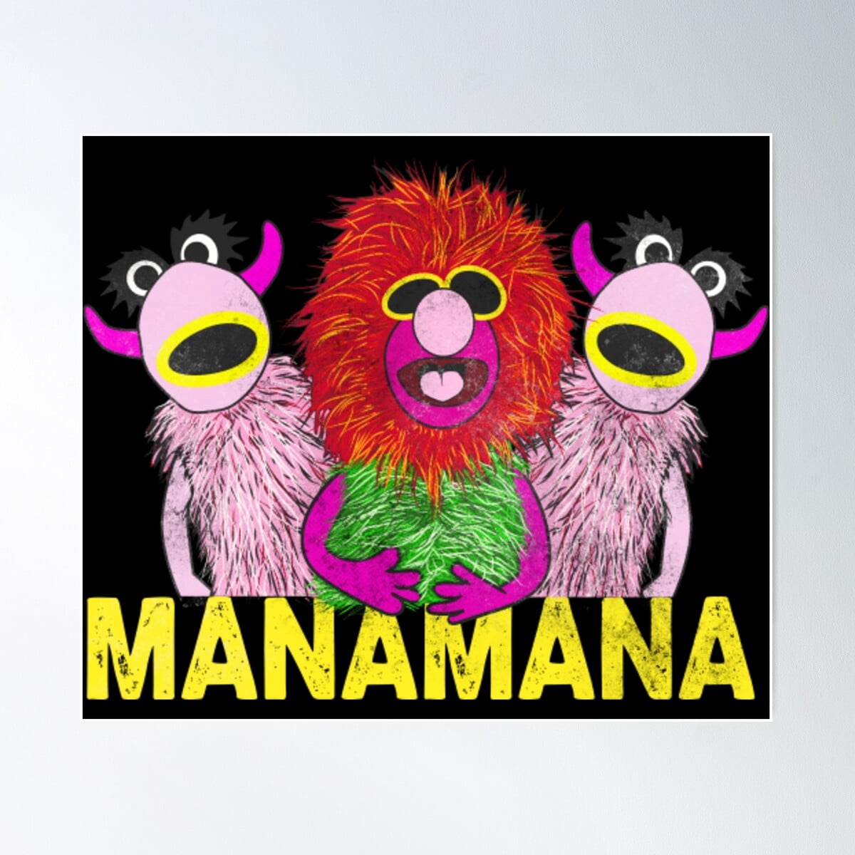 Muppets Show Mana Mana Manamana Mahna Mahna Poster Wall Art, Modern ...