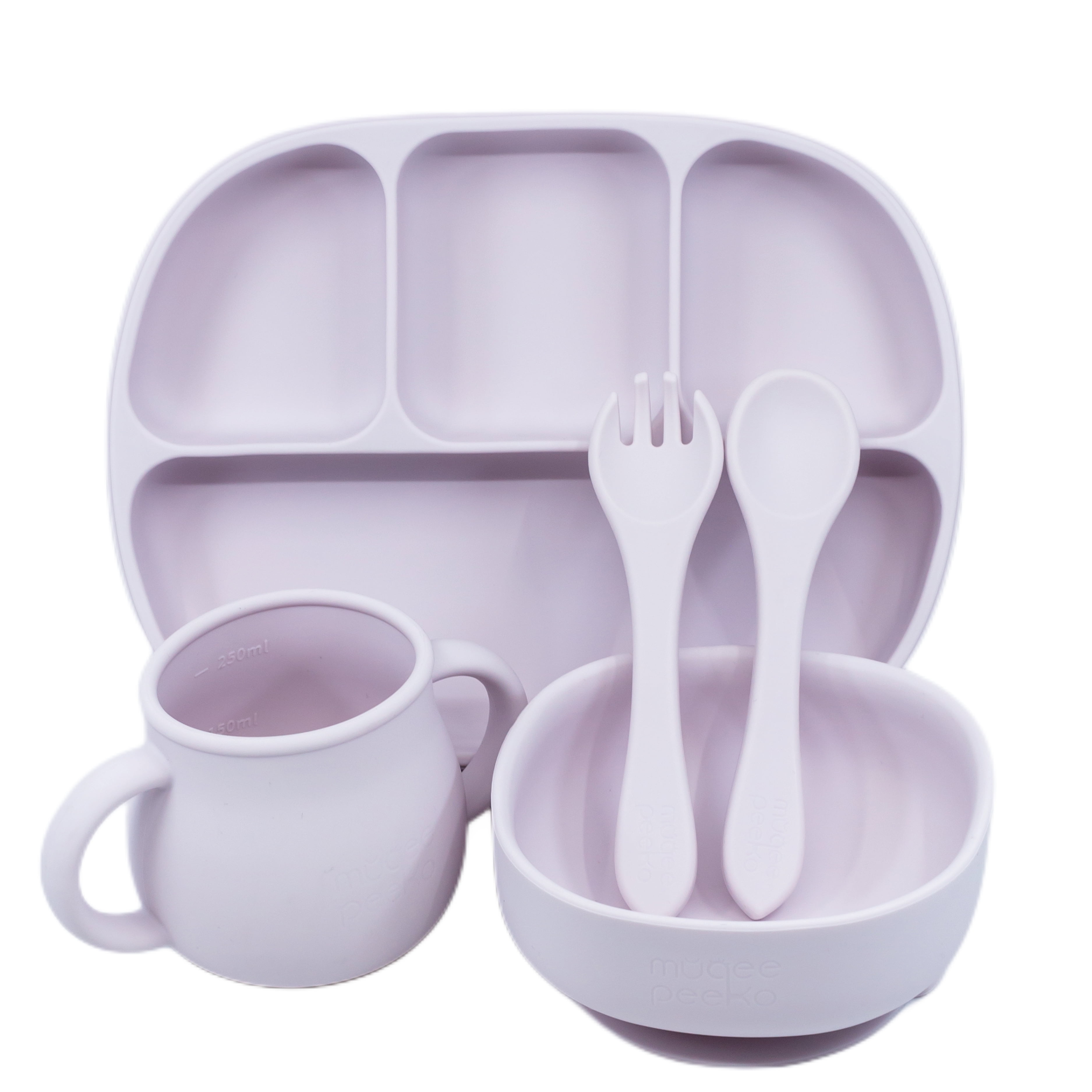 Muqee Peeko Baby Feeding Supplies and Baby Utensils - 5 Piece Set in ...
