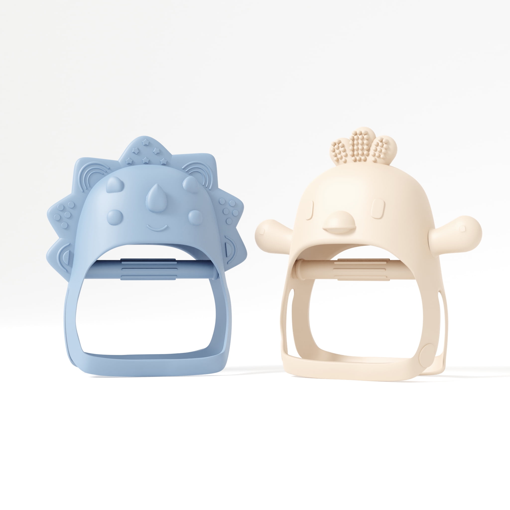 Muqee Peeko Teethers for Baby Pack of 2 Wearable Pacifier Teething Toy ...