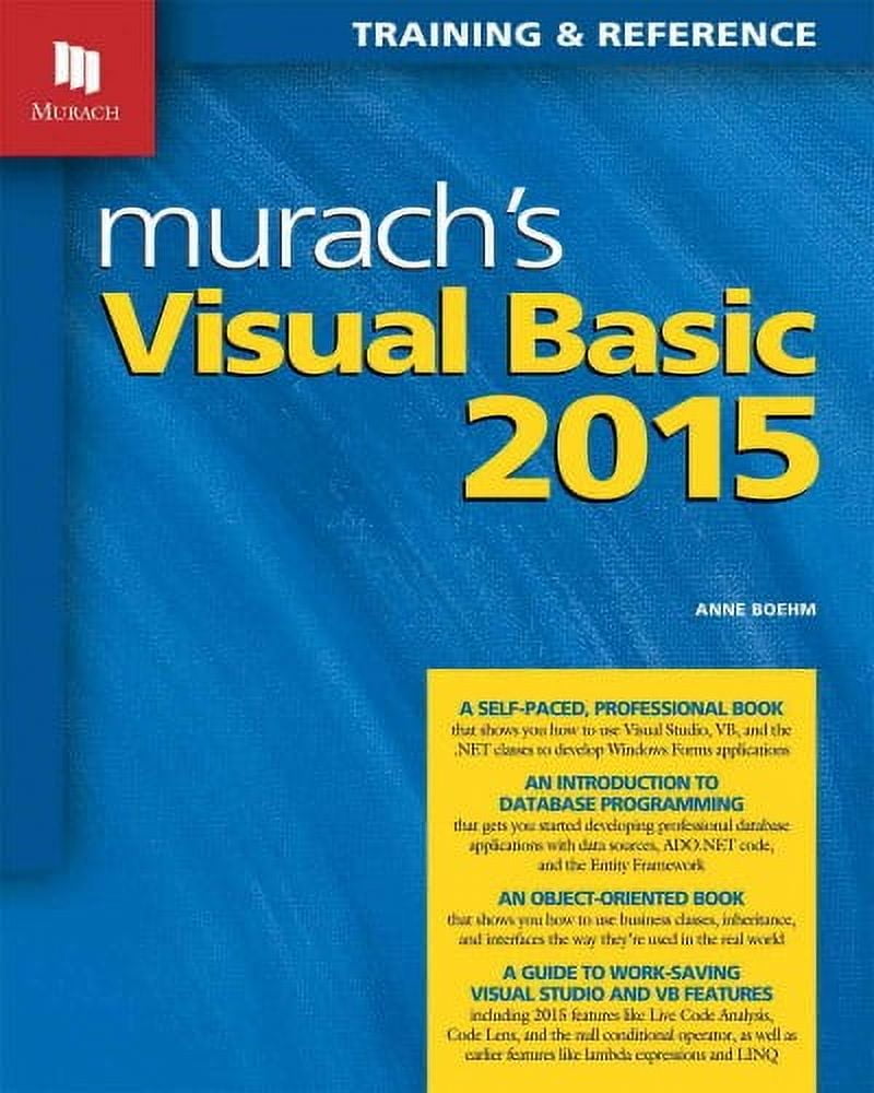 Murach's Visual Basic 2015 : Training & Reference - Walmart.com