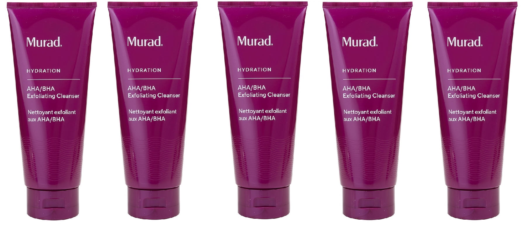 Murad AHA/BHA Exfoliating Cleanser 1 oz, Pack of 5 (5 oz total ...